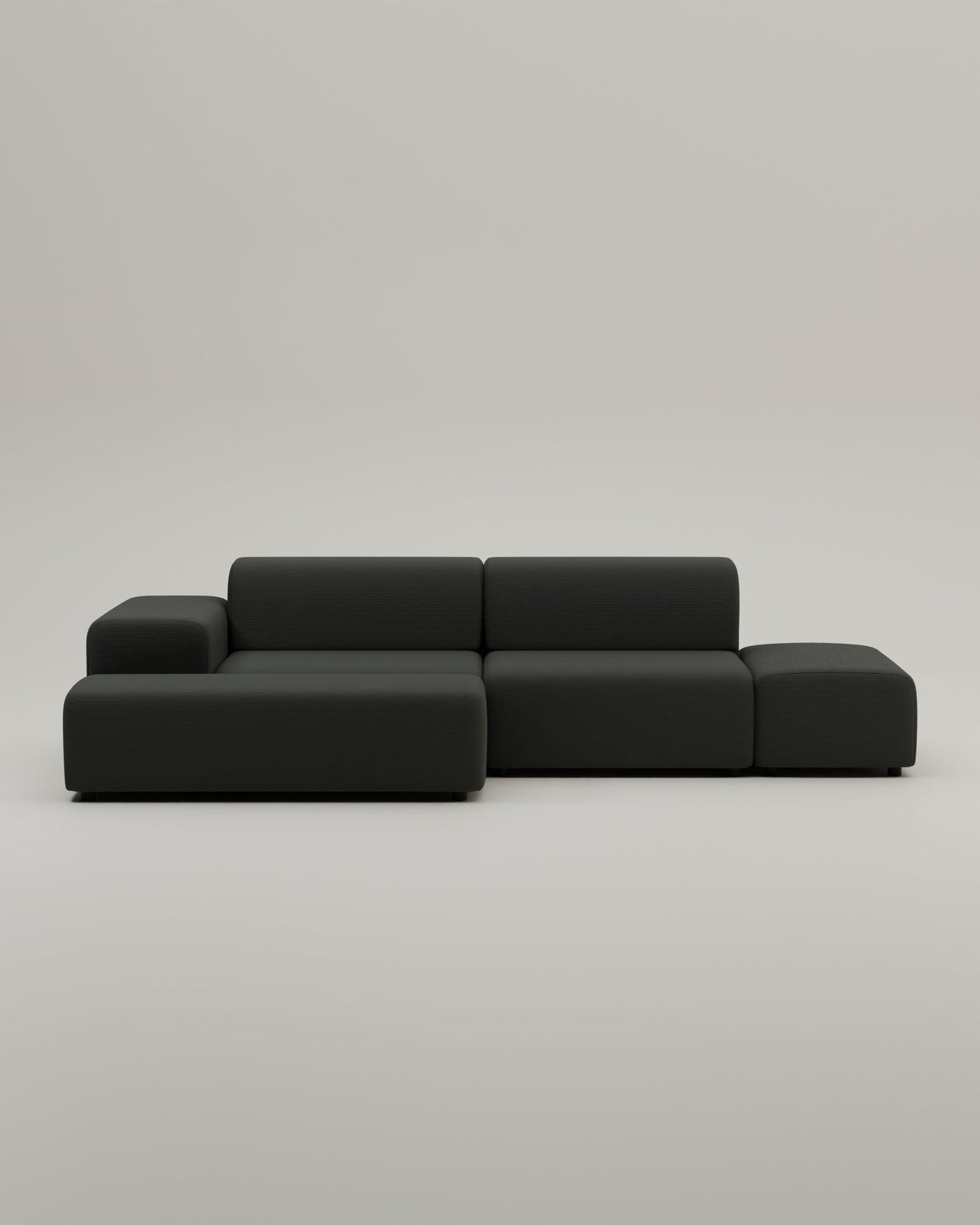 Fabric upholstery - Modular corner sofa Nina 4-seater