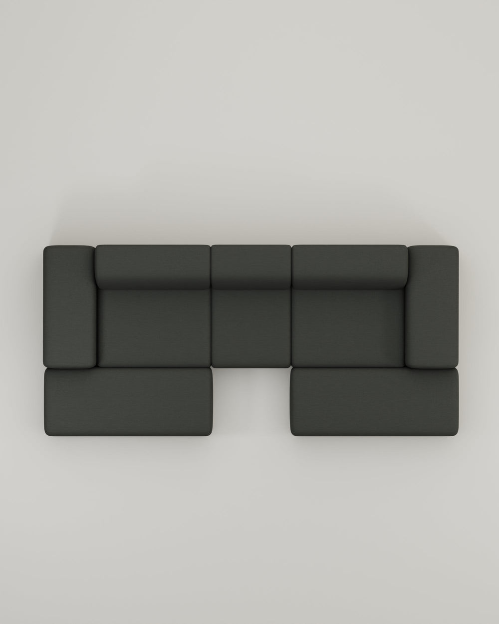 Fabric upholstery - Modular sofa Nina U-shape / living area with sleep